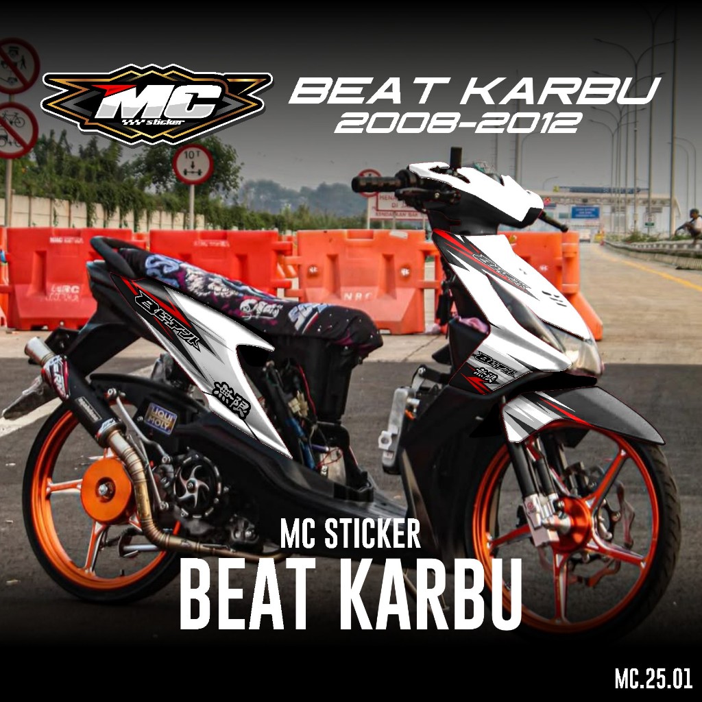 Jual Decal Sticker Honda Beat Karbu 2008 2009 2010 2011 2012 Full Body ...
