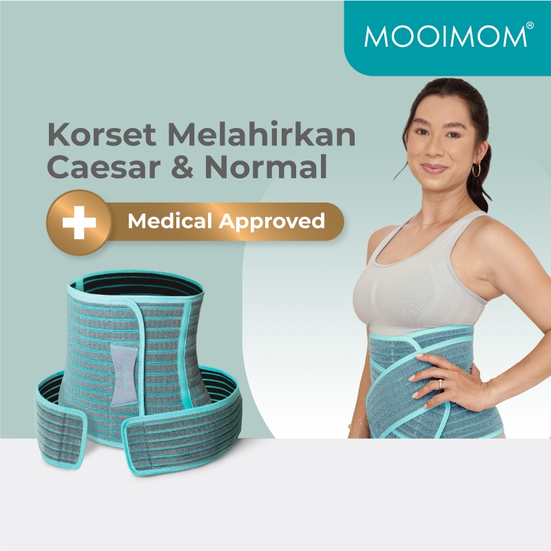 Jual [GIFT FOR MOM] MOOIMOM 2 in 1 Premium Bamboo Korset Medis/Belt Ibu ...