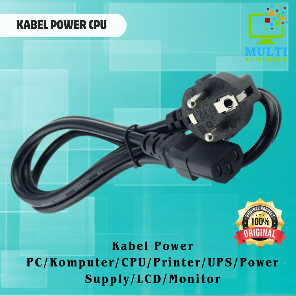 Jual Kabel Power PC/Komputer/CPU/Printer/UPS/Power Supply/LCD/Monitor ...