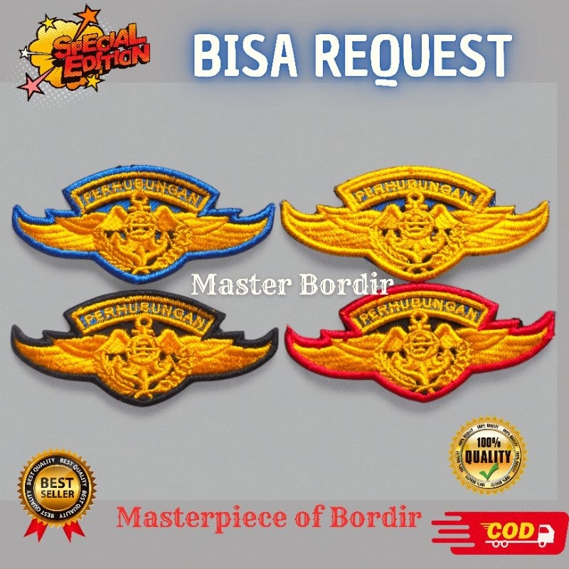 Jual logo bordir wing dishub timbul | Shopee Indonesia