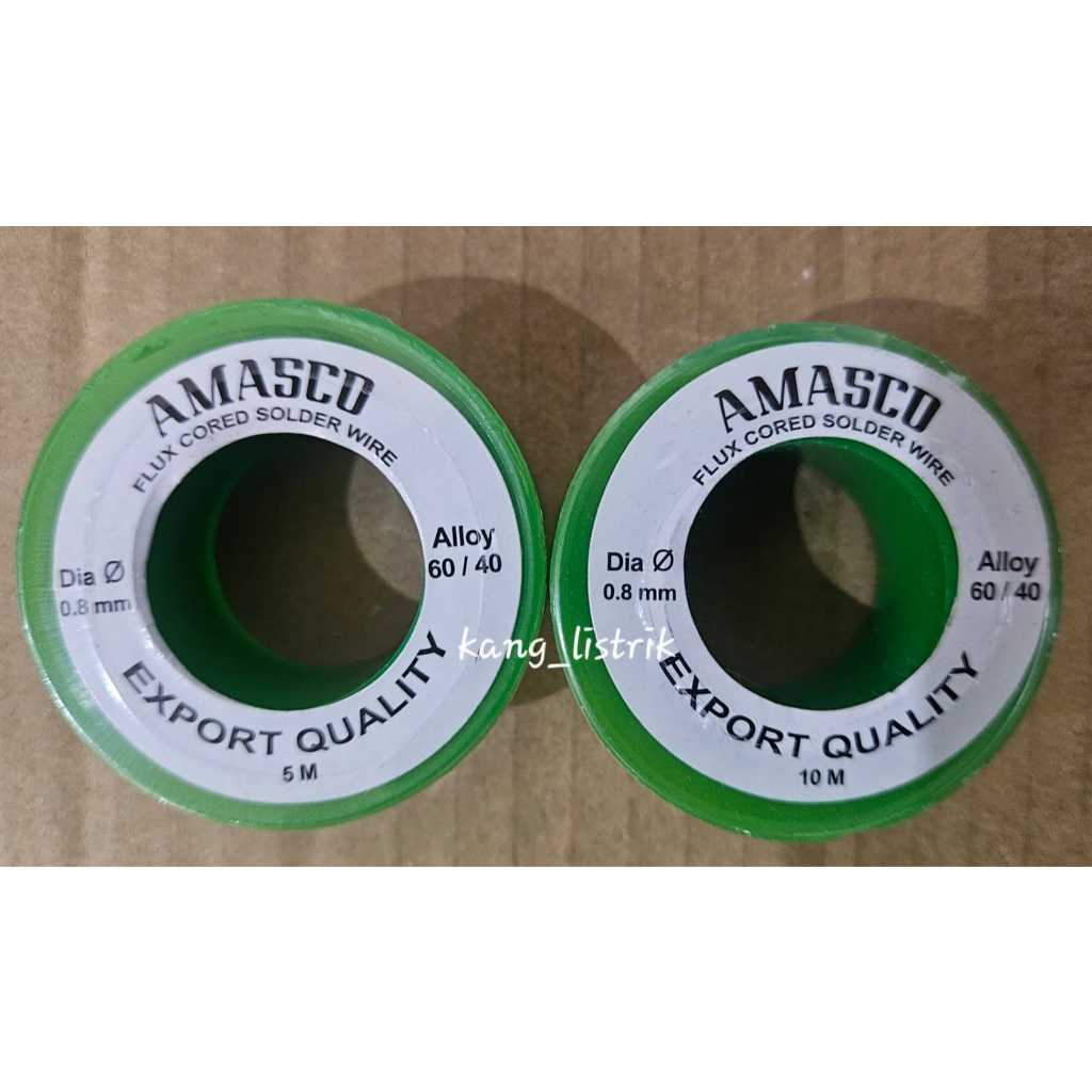 Jual AMASCO TIMAH SOLDER 5M 10M / TIMAH AMASCO 5Meter 10Meter | Shopee ...