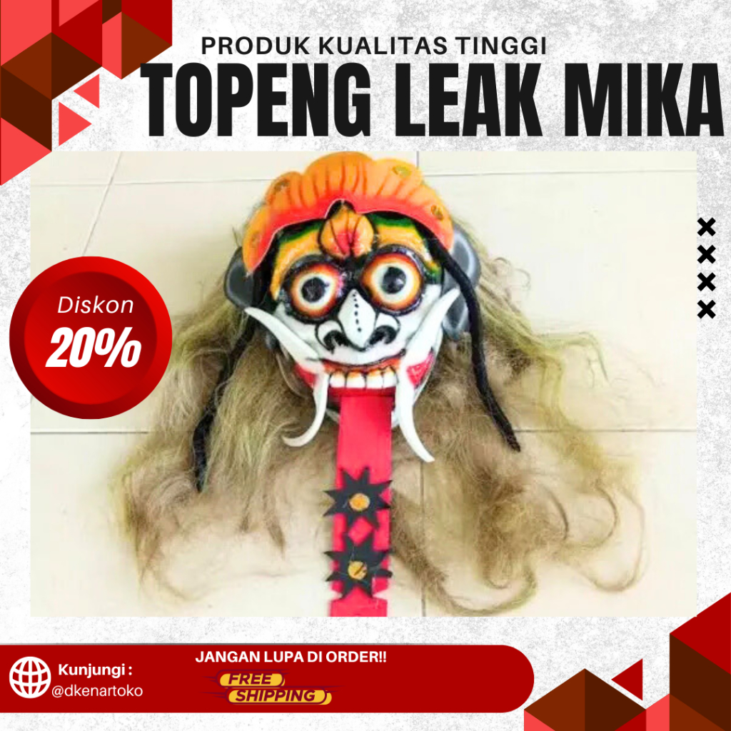 Jual Topeng Leak Bali Eksklusif|Kesenian dalam Genggaman|Mainan Anak ...