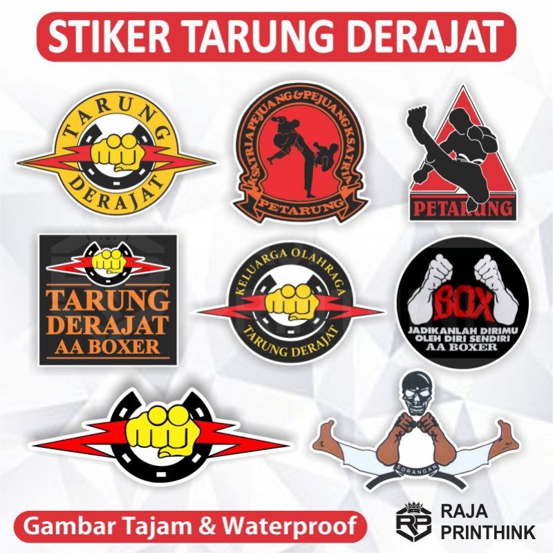 Jual Sticker Stiker TARUNG DERAJAT / Logo Tarung Derajat AA Boxer ...