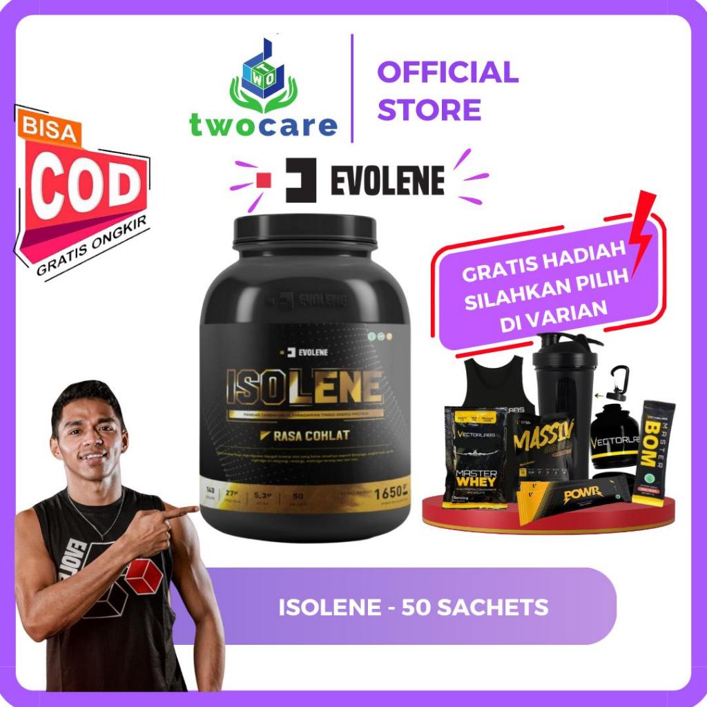 Jual Evolene Isolene Isolate Whey Isolate coklat 50 Sachet Coklat BPOM ...