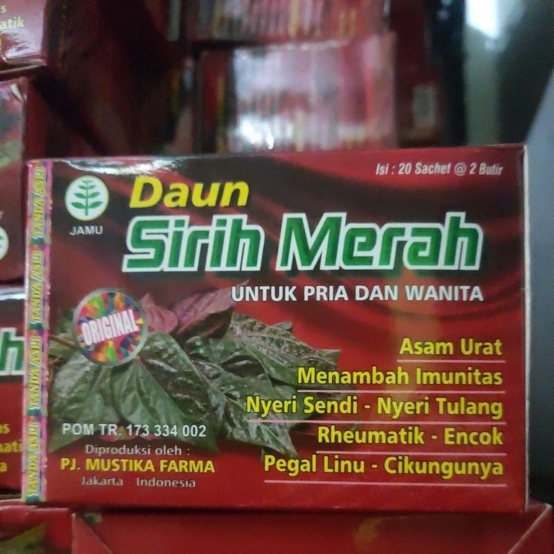 Jual Jamu Herbal Kapsul Daun Sirih Merah | Shopee Indonesia