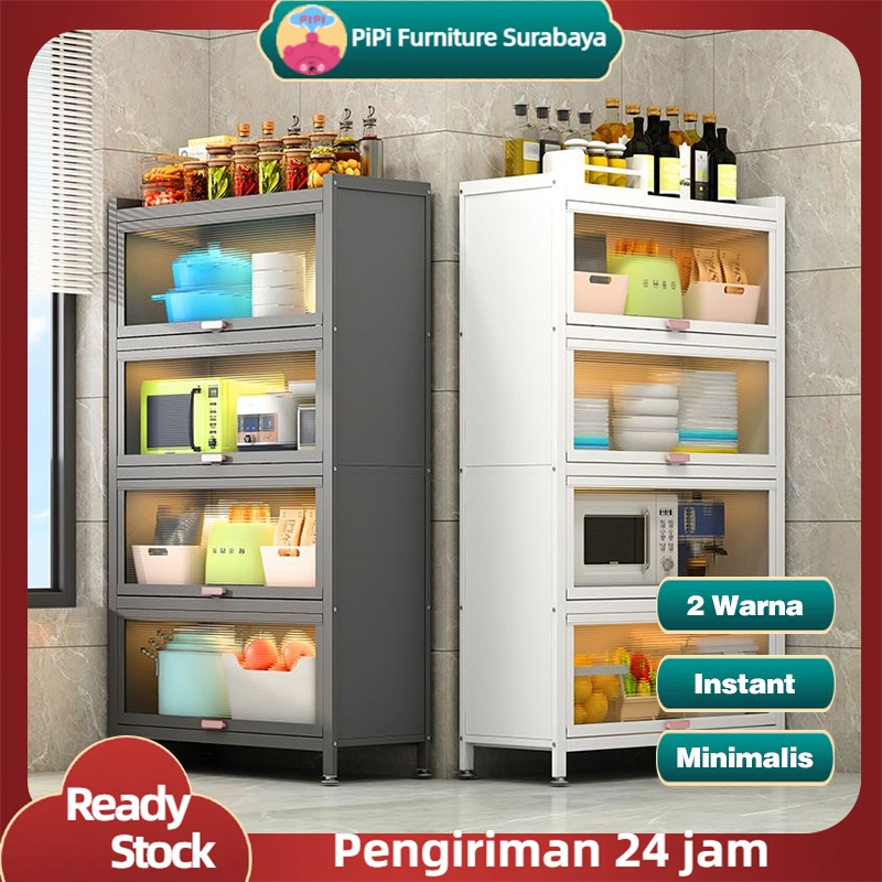 Jual Pipi furniture Lemari Dapur Lemari Piring Rak Dapur Serbaguna Rak ...