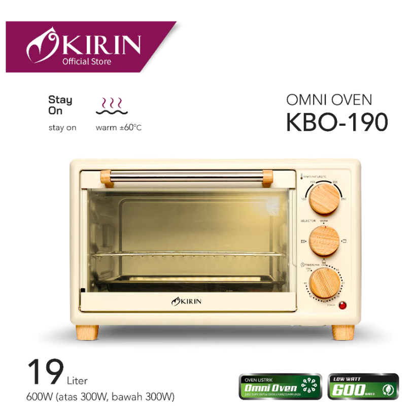 Jual OVEN LISTRIK KIRIN KBO 19 LW / Kirin Omni Oven 19 Liter KBO-190 / Oven Listrik Low Watt ...