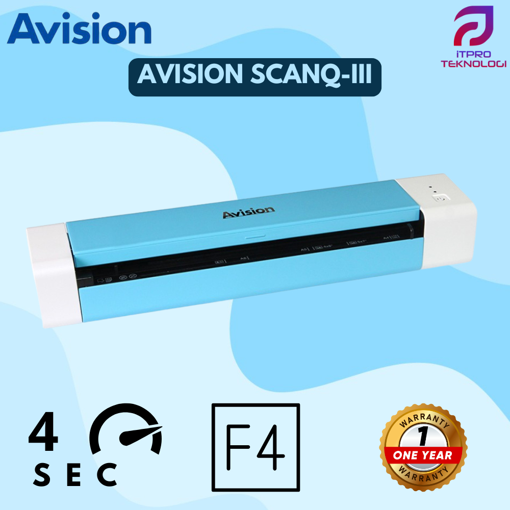 Jual AVISION SCANNER SCANQ-III, Scanning Speed 4 sec (300 dpi. A4 ...