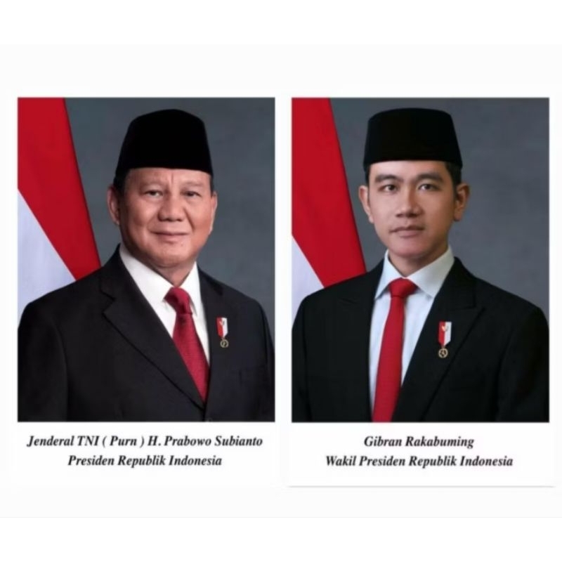 Jual Poster presiden dan wakil presiden bapak jendral (purn) TNI H ...