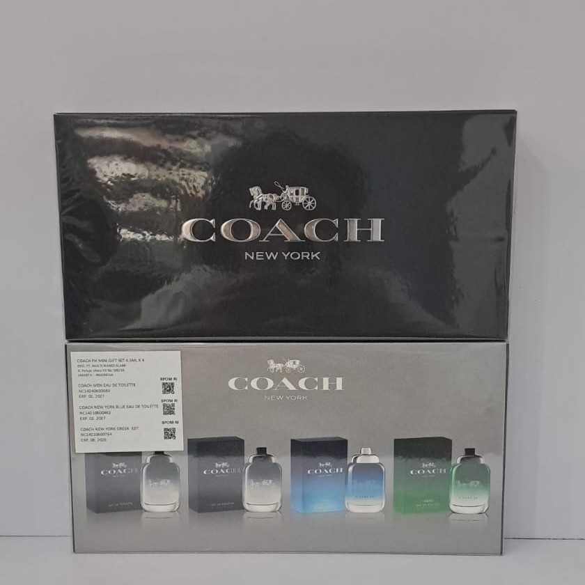 Jual parfum original coach for men miniature set (4 x 4,5 ml) | Shopee ...