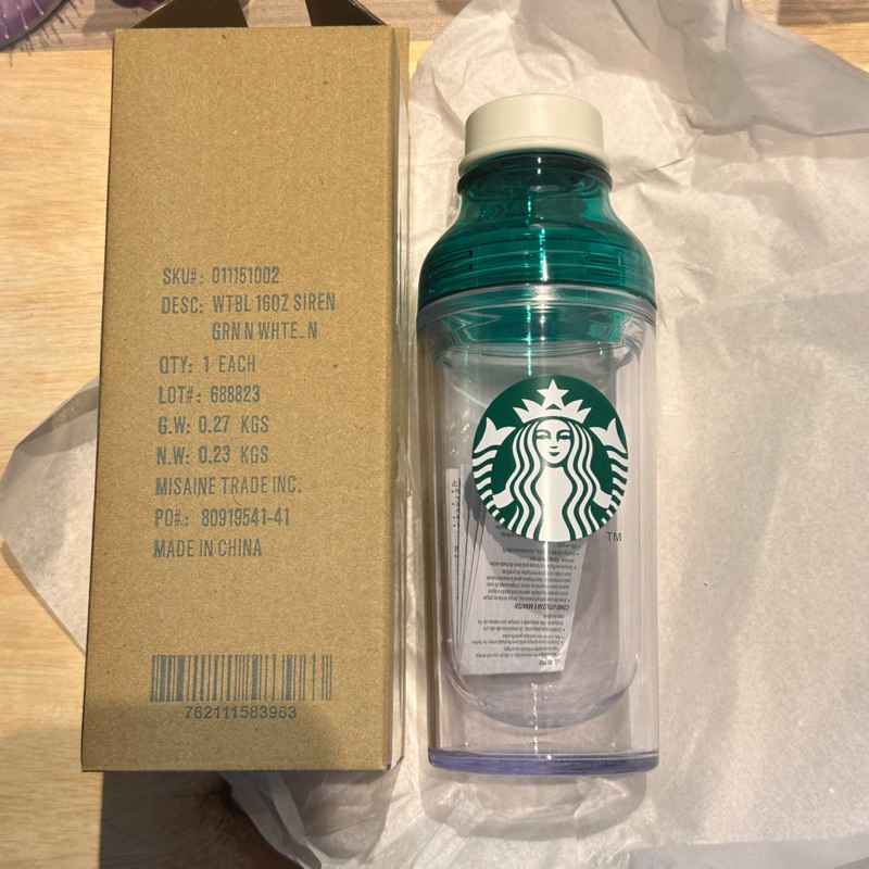 Jual Starbucks Tumbler/Botol Minum Green White 473ML (Grande) | Shopee ...
