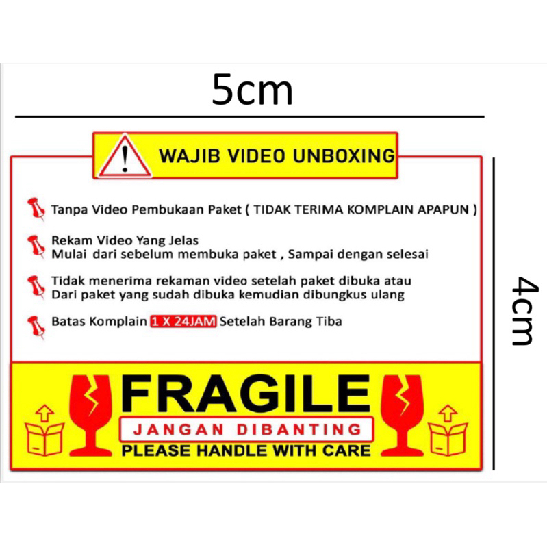 Jual Stiker Fragile/jangan dibanting | Shopee Indonesia