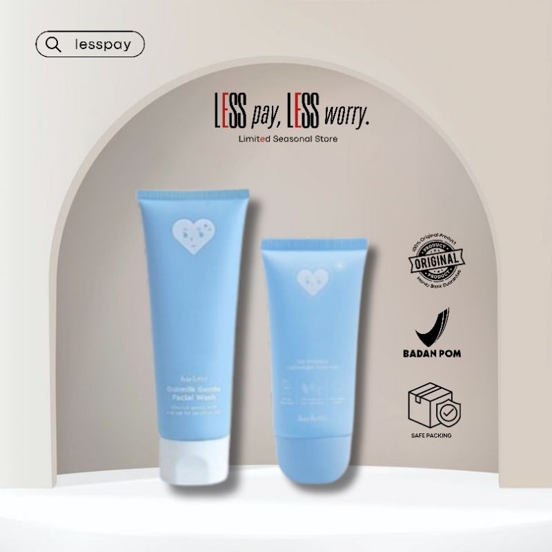 Jual Harlette Oatmilk Gentle Facial Wash 100gr | Harlette Sunscreen Oat ...