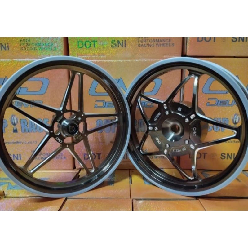 Jual velg racing DND/delkevic X1 model bintang original full cnc ukuran ...
