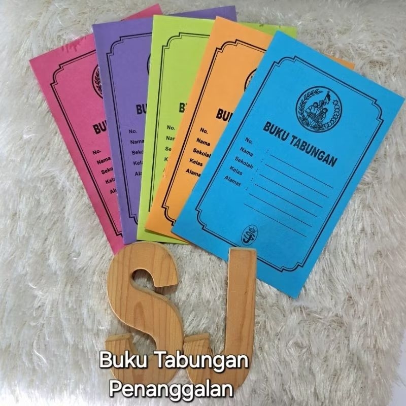 Jual (10bk) Buku Tabungan Sekolah Penanggalan & Rekap 10,6cm×16,3cm× ...