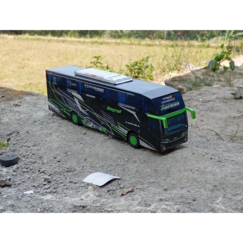 Jual MINIATUR BUS BASURI KING FARHAN | Shopee Indonesia