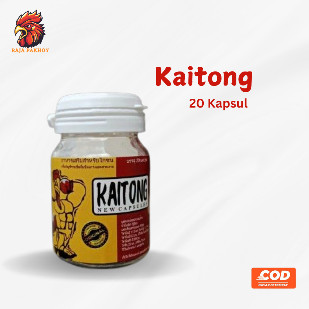 Jual KAITONG Isi 20 kapsul Vitamin untuk stamina dan mental Ayam ...
