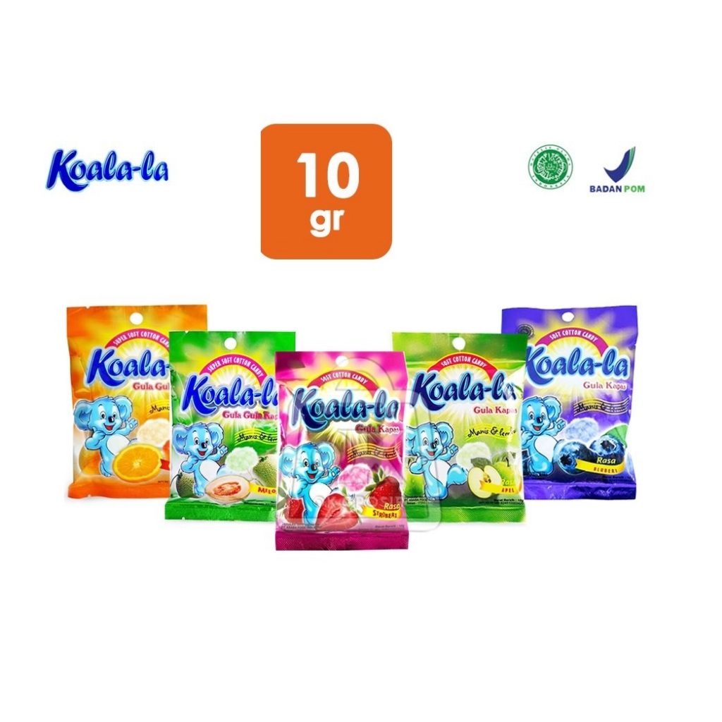 Jual Camilan Permen Kapas / Cotton Candy Koala La 10 Gr Varian Lemon ...