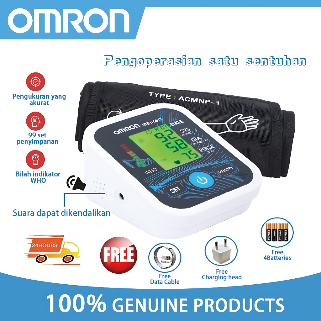 Jual OMRON Tensimeter Digital Alat Tensi Darah Digital Portable Tensi ...