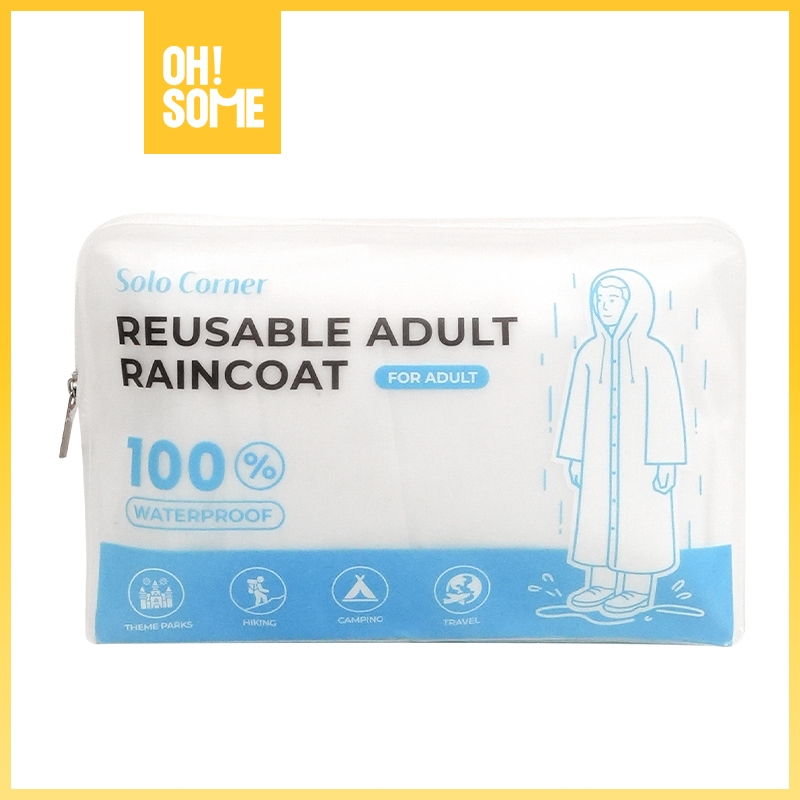 Jual OHSOME - Solo Corner Reusable Adult/Kids Raincoat Jas Hujan Dewasa ...