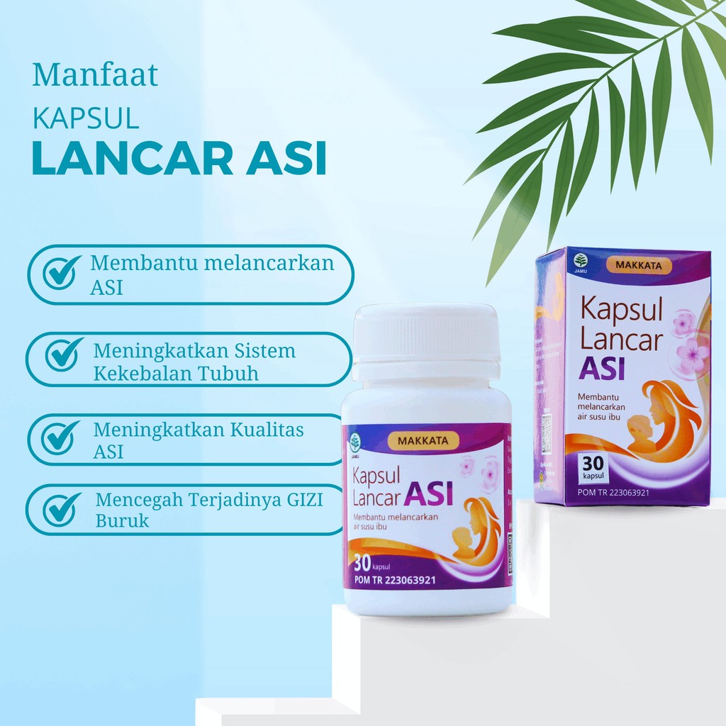 Jual KAPSUL LANCAR ASI MAKKATA Suplement Terbaik untuk Membantu Meniingkatkan Kwalitas Asi Ibu ...