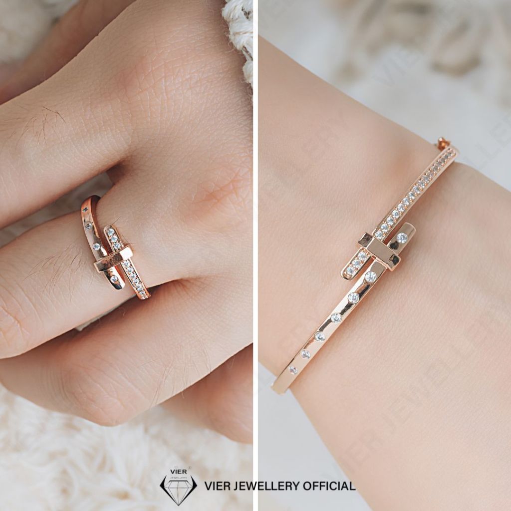 Jual Vier Edition Bangle 16653, Mix 16654 & Ring 16748 Gelang dan ...