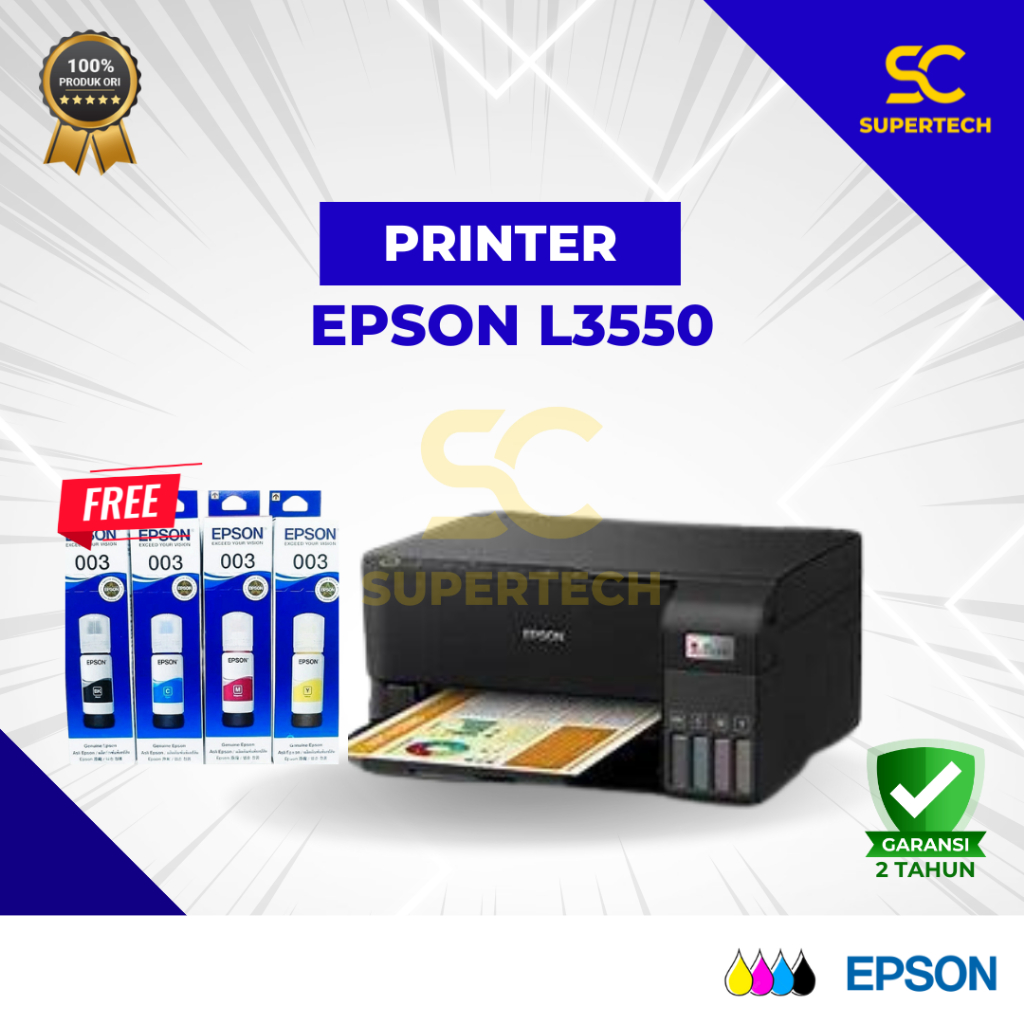 Jual Printer Epson L3550 Print Scan Copy WiFi Ink Tank Garansi 2 Tahun ...