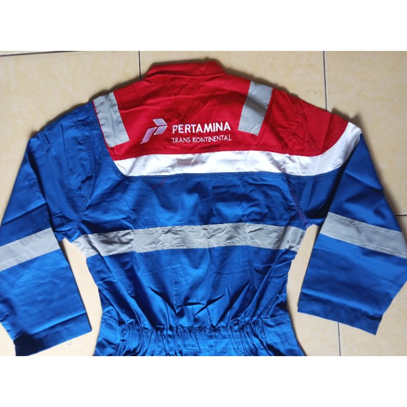 Jual Coverall PERTAMINA TRANS KONTINENTAL / PTK Original 100% | Shopee ...