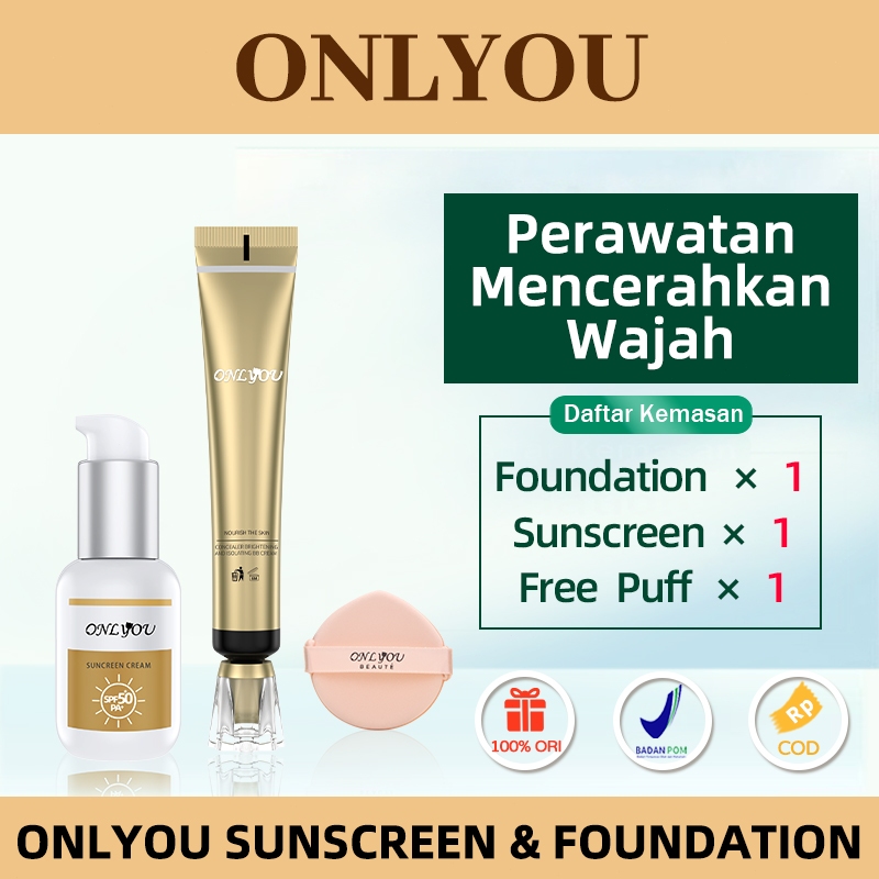Jual ONLYOU Sunscreen Menyegarkan Isolasi UV SPF50+ PA+++ Tahan Air dan ...