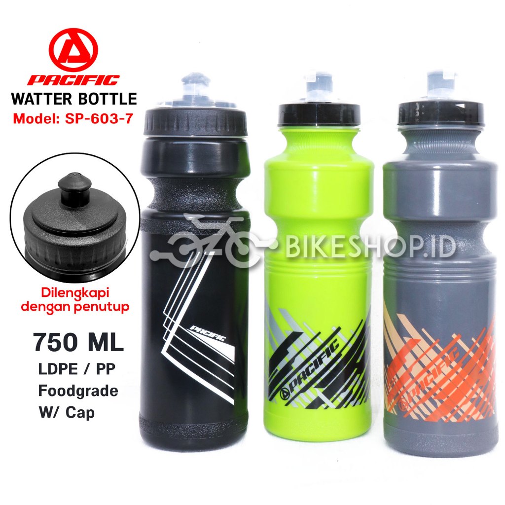 Jual Botol Minum Sepeda Wadah Air Minum Pacific 750ML Bicycle Water ...