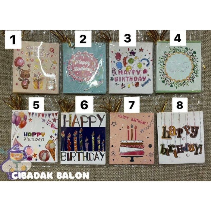 Jual Kartu Ucapan Ulang Tahun Ultah / Birthday Card / Greeting Card ...