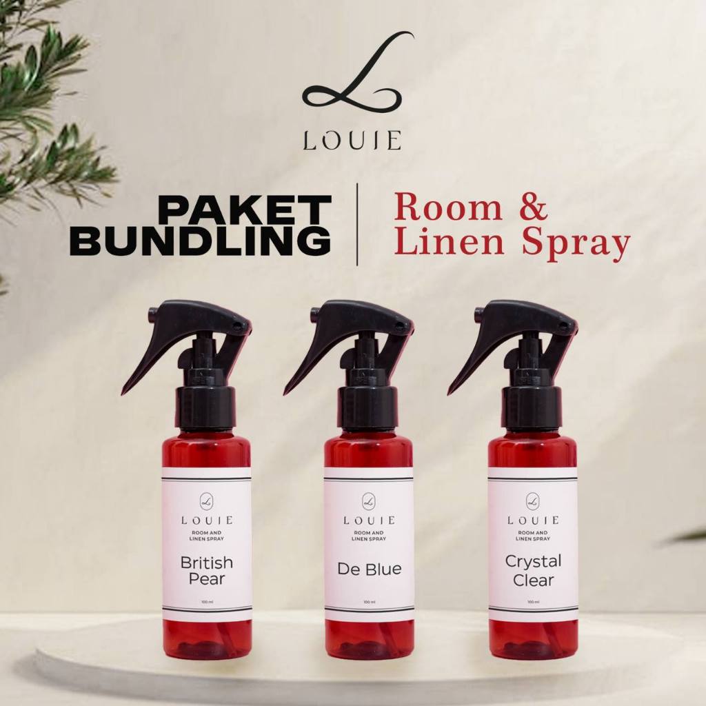 Jual Louie Linen Paket Bundle Pewangi Parfum Fabric Spray Kasur Sprei ...