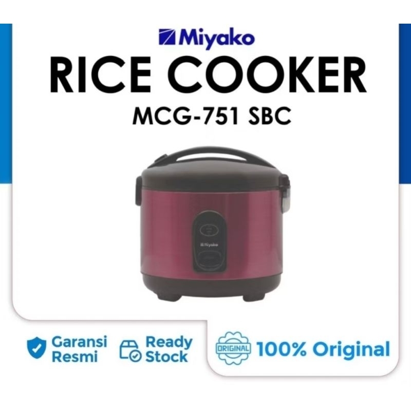 Jual MIYAKO MCG-751 SBC 3 liter / MAGIC COM MIYAKO MCM 558 SBC 2 LITER ...