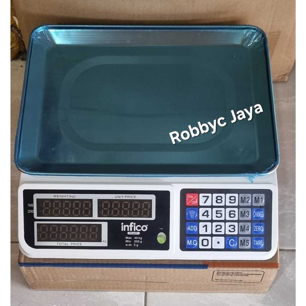 Jual Timbangan Digital 40 Kg Barang Sayur Buah Laundry Electronic Scale 40Kg Infico | Shopee ...