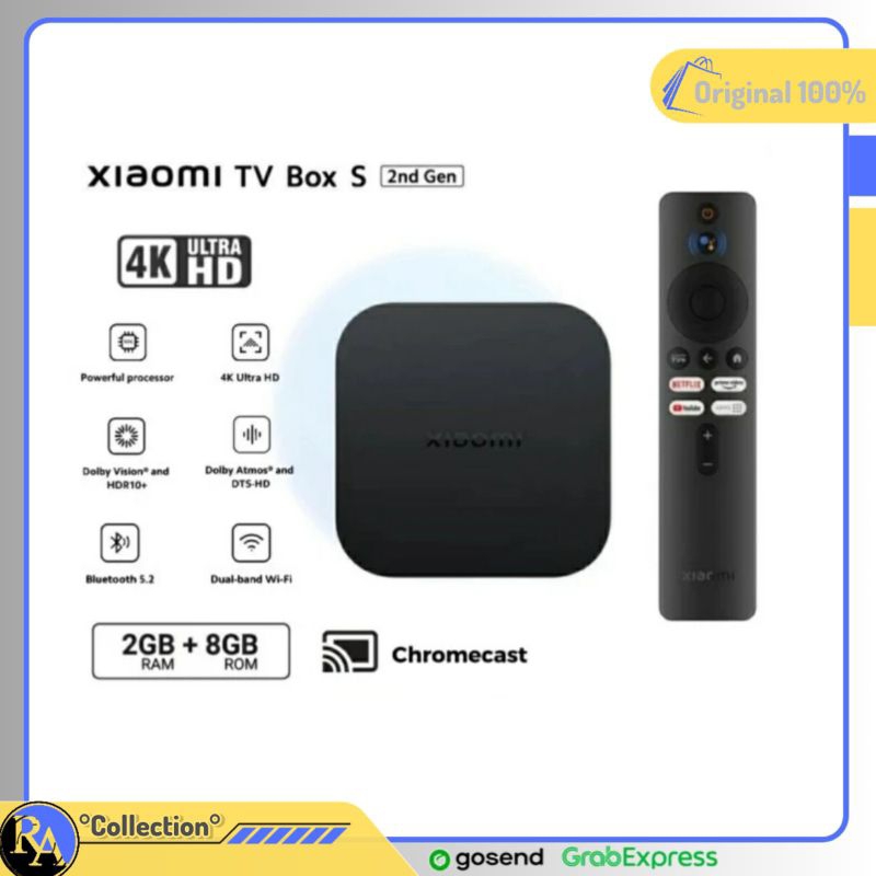 Jual xiomi Smart Android TV Box S Gen 2 4K UHD Mibox S 2nd Gen Global ...