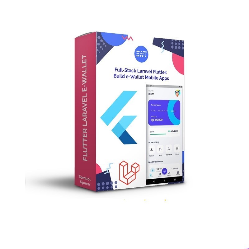Jual COMPLETE FLUTTER + LARAVEL - Studi Kasus Buat Aplikasi Ewallet | Shopee Indonesia