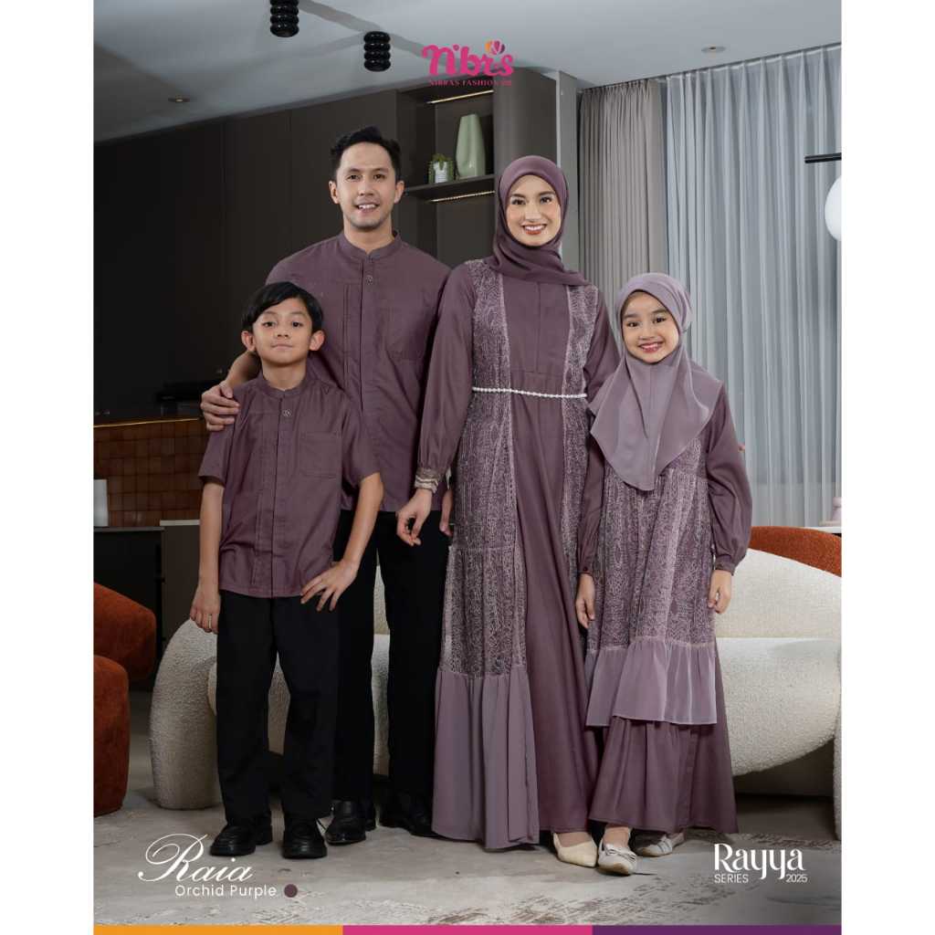 Jual SARIMBIT NIBRAS 2025 RAIA ORCHID PURPLE SERAGAM KELUARGA FAMILY ...
