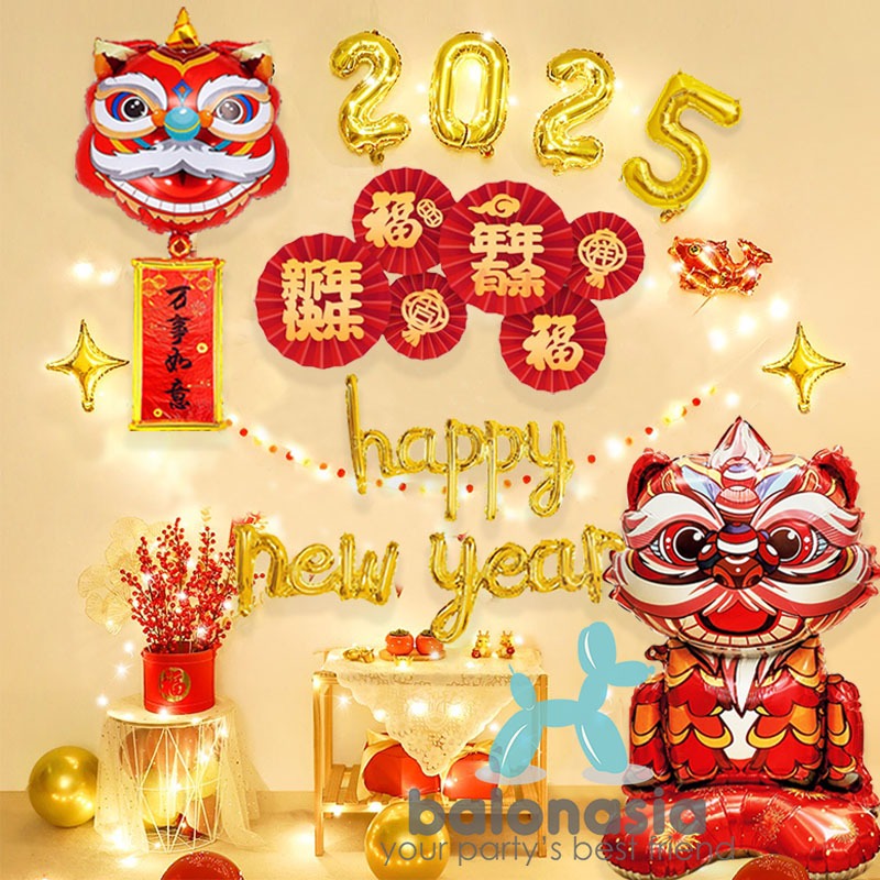 Jual Paket set dekorasi backdrop imlek paperfan / chinese new year ...