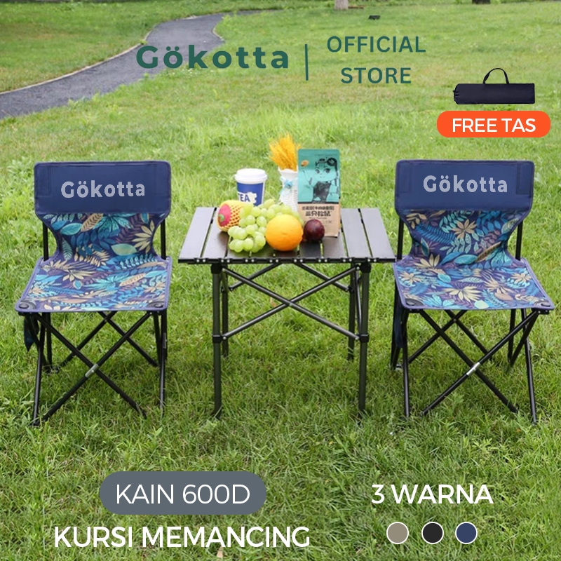 Jual GOKOTTA Kursi Lipat Outdoor dengan Sandaran/ Kursi Portable Kursi ...