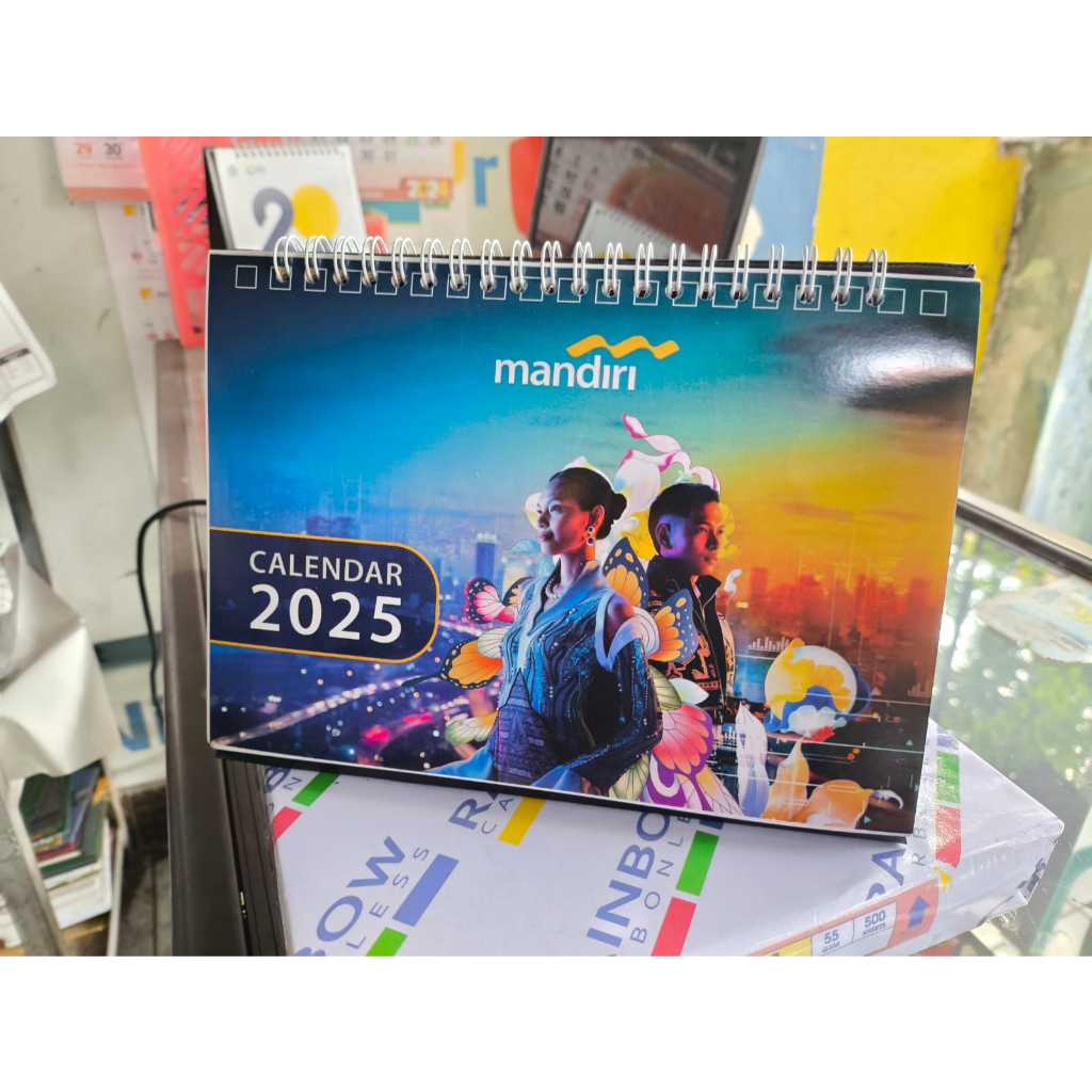 Jual Kalender Meja Bank Mandiri | Souvenir Kalender Meja Bank Mandiri ...