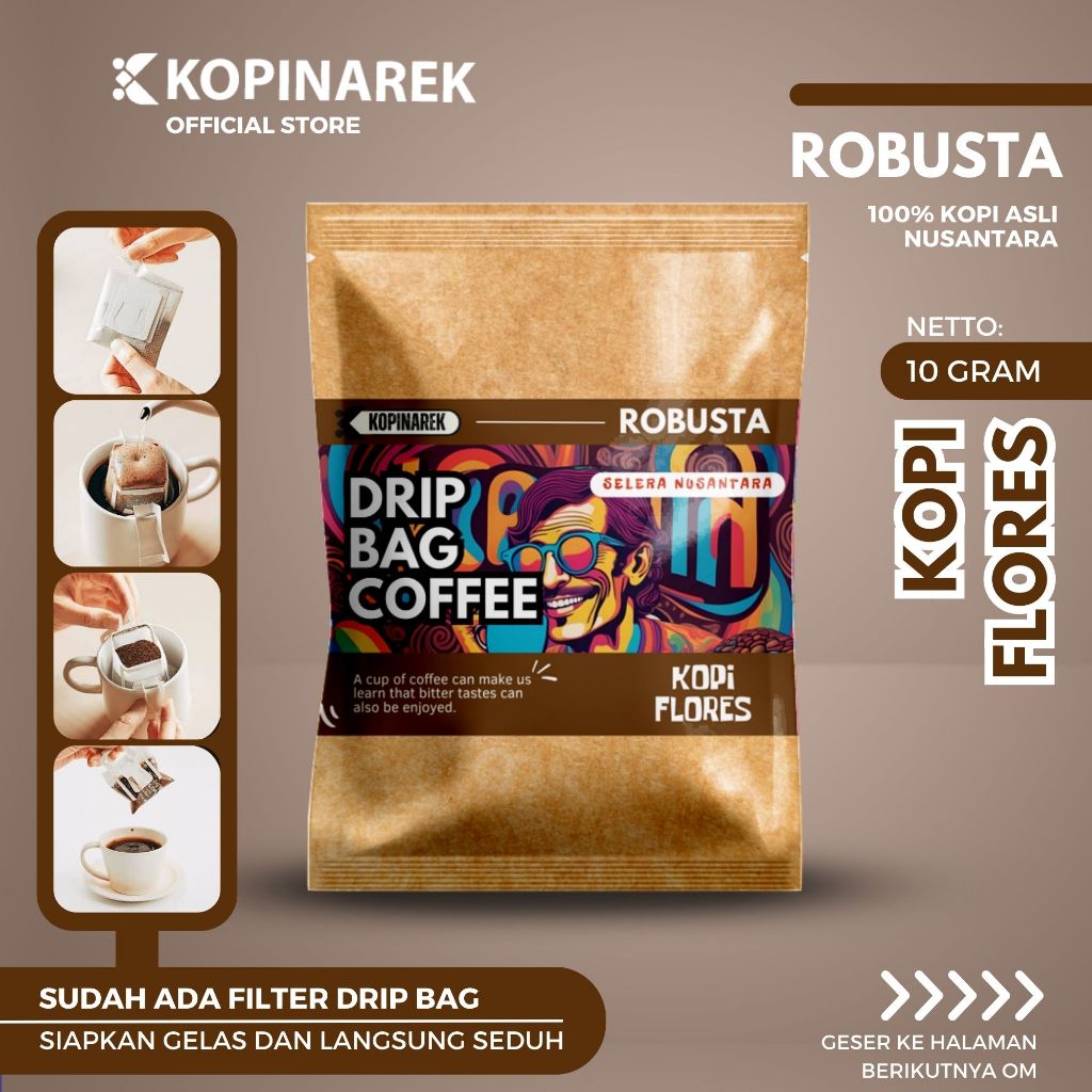 Jual Kopi Dripbag Coffee Sachet Robusta Flores Premium Original Drip ...