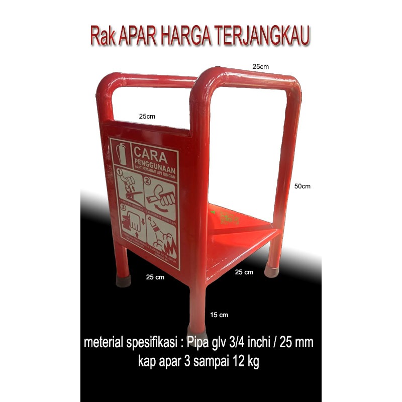 Jual Tempat dudukan apar T50 x L25 x P23 cm cocok untuk 3 kg sampai 9 ...