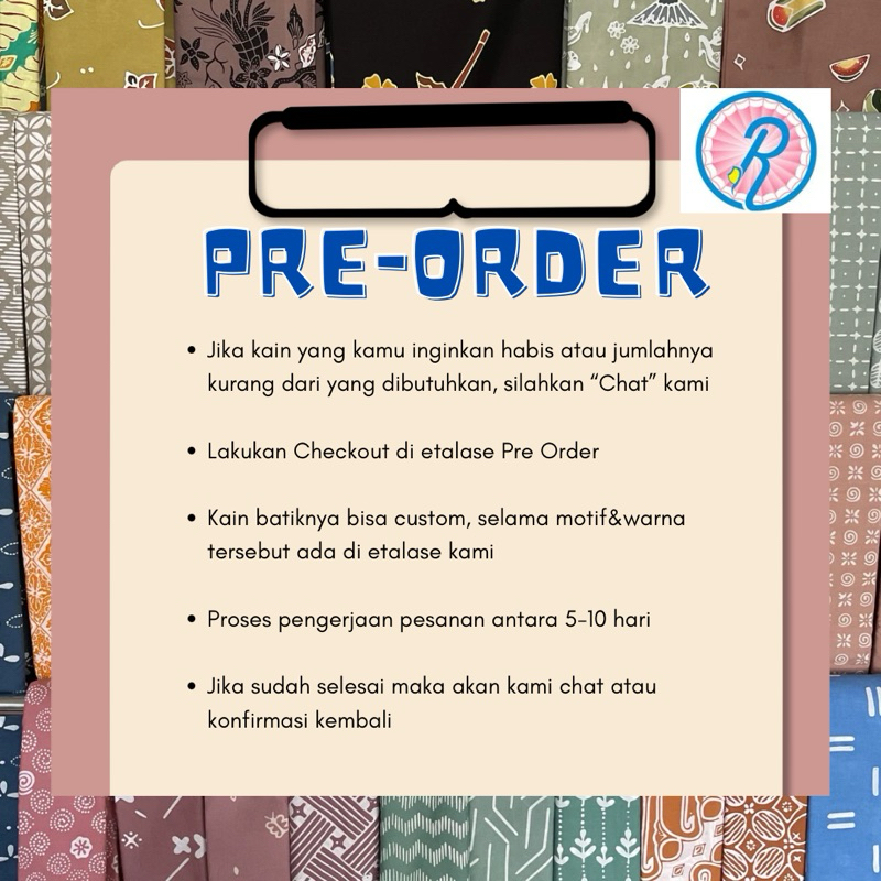 Jual Pre Order Kain Batik - PO Batik - Bebas req warna, motif, jenis ...