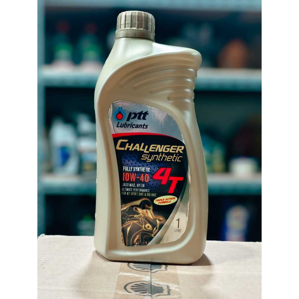 Jual OLI MOTOR PTT 4T CHALLENGER 10W40 1L FULL SYNTHETIC 100% ORIGINAL ...