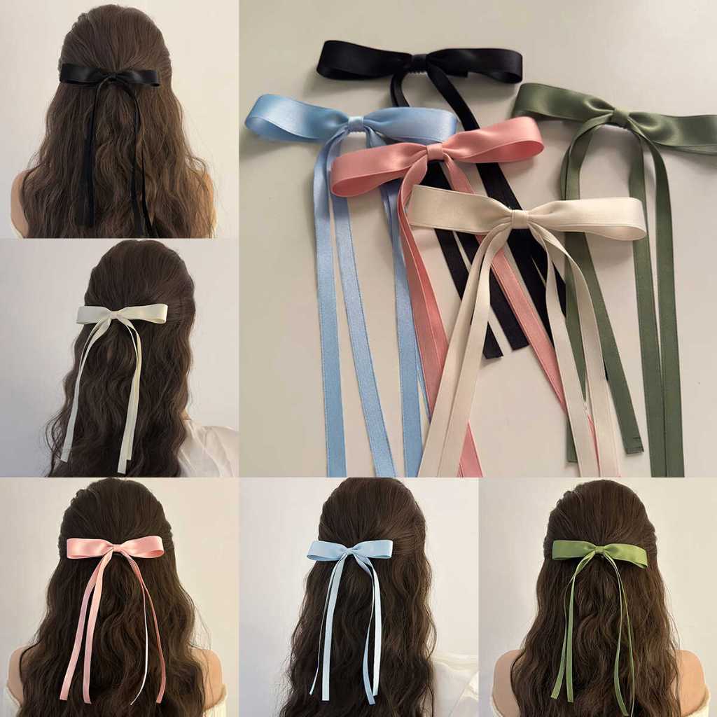 Jual [CUCI GUDANG] PREMIUM CLASSIC CANDY COLOR LONG RIBBON BOW KNOT ...