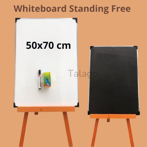 Jual Stand Whiteboard 50x70cm - Penyangga Papan Tulis Gratis Penghapus ...