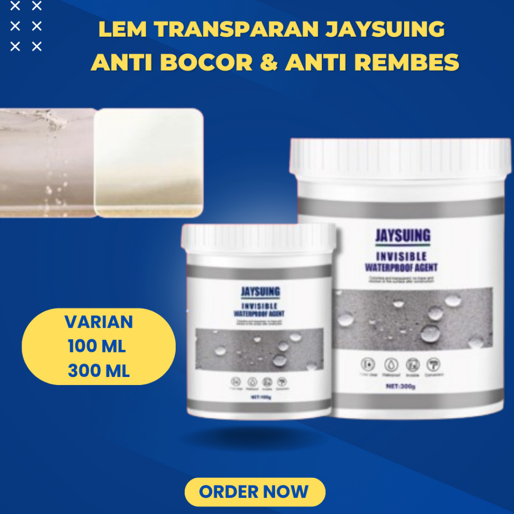Jual Jaysuing Lem Transparan Transparant Bening Anti Bocor Rembes Krembes Air Penambal Perekat ...