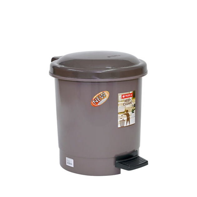 Jual LIONSTAR C-76 Hiro Round Step On Dustbin 15 Litre Tempat Sampah Injak Bulat | Shopee Indonesia