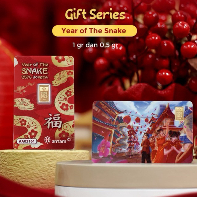 Jual Logam Mulia Antam Gift Series Imlek Year of The Snake 2576 ...