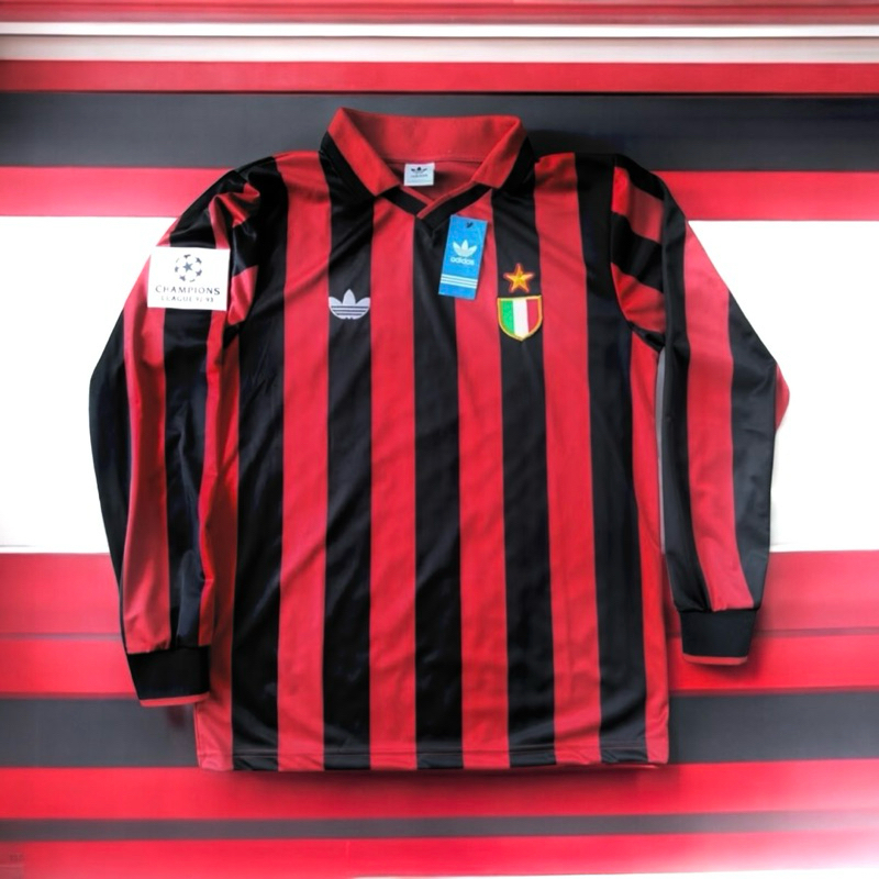 Jual Jersey retro milan home 92/93 Longsleeve / Skena/Blockcore ...